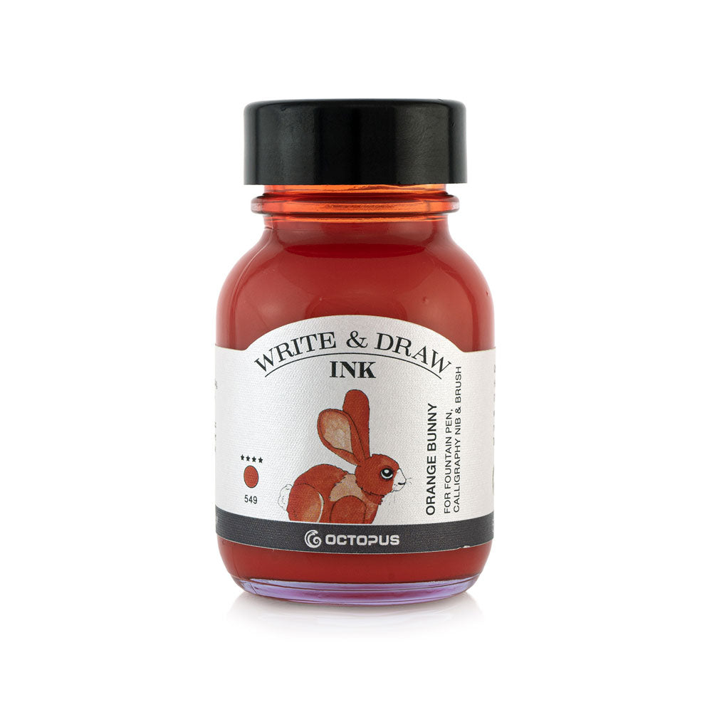 Octopus Fluids Write and Draw Ink 549 Orange Bunny 50ml | Fountain Pen ...