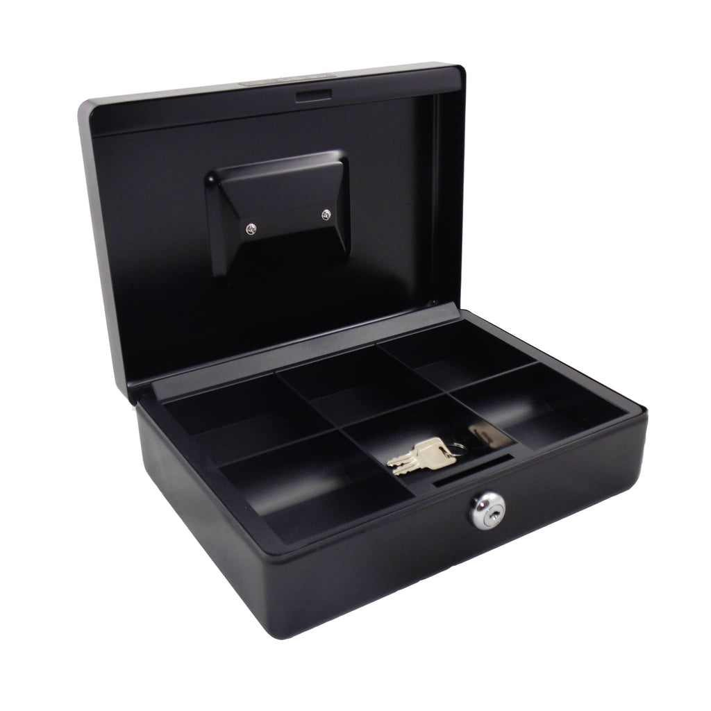 Office Mate Cash Box 10 inch Black | Cash Boxes — Discount Office