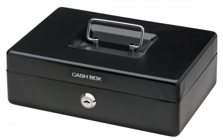 Office Mate Cash Box 10 inch Black | Cash Boxes — Discount Office