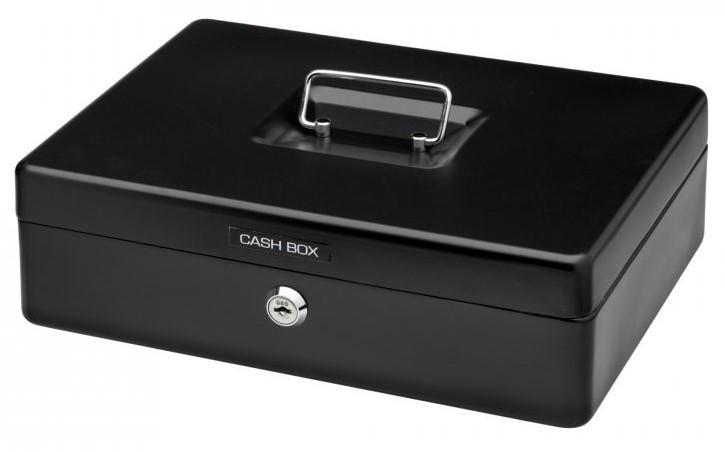Office Mate Cash Box 12 inch Black | Cash Boxes — Discount Office