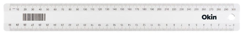 Okin 30cm Clear Ruler x 25 pieces | Desktop Essentials — Discount Office
