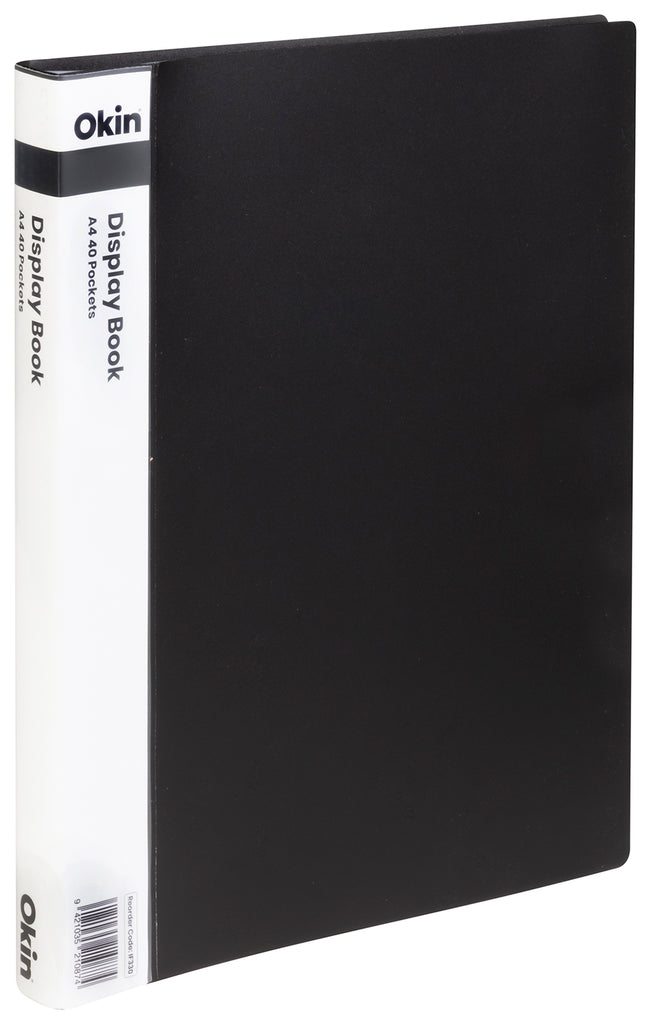 Okin A4 Display Book 40 Pocket Black | Display Books — Discount Office