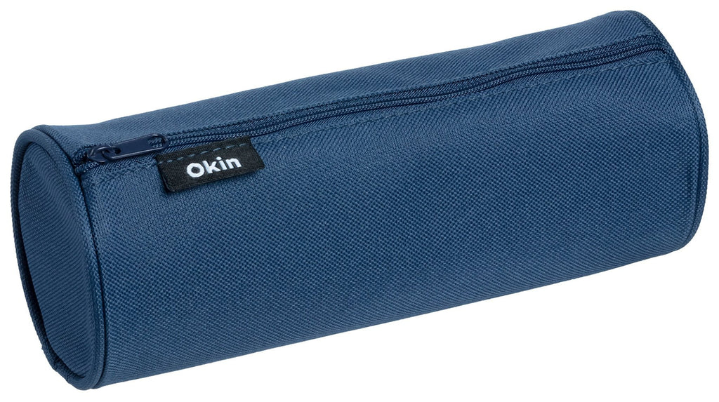 Okin Pencil Case Tube Navy Blue 21x8cm | Newest Products — Discount Office