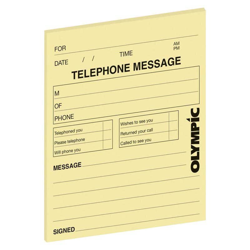 Olympic Telephone Message Pad | Address & Index Books — Discount Office