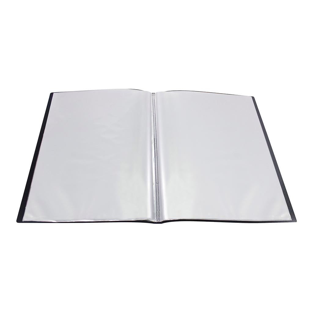 OSC A2 Insert Cover 20 Pocket Display Book, Black Cover | Display Books ...