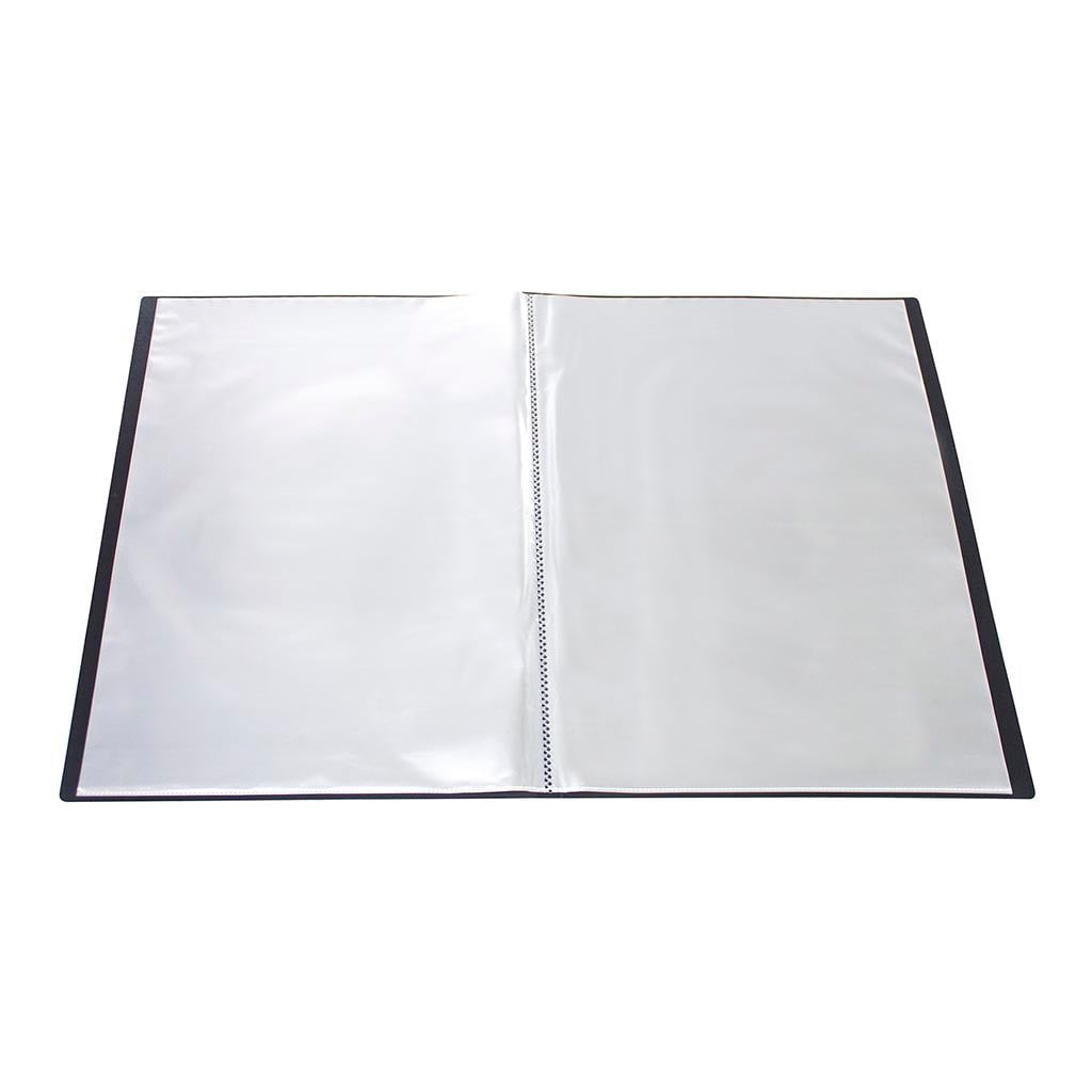 OSC A3 30 Pocket Insert Cover Display Book, Black | Display Books ...