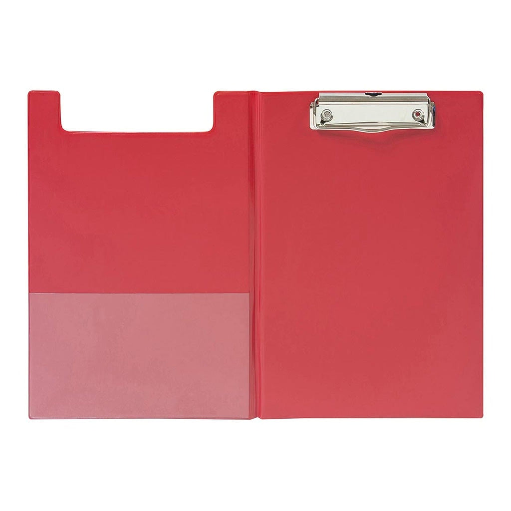 OSC A5 PVC Clipboard with Flap, Red | Clipboards — Discount Office