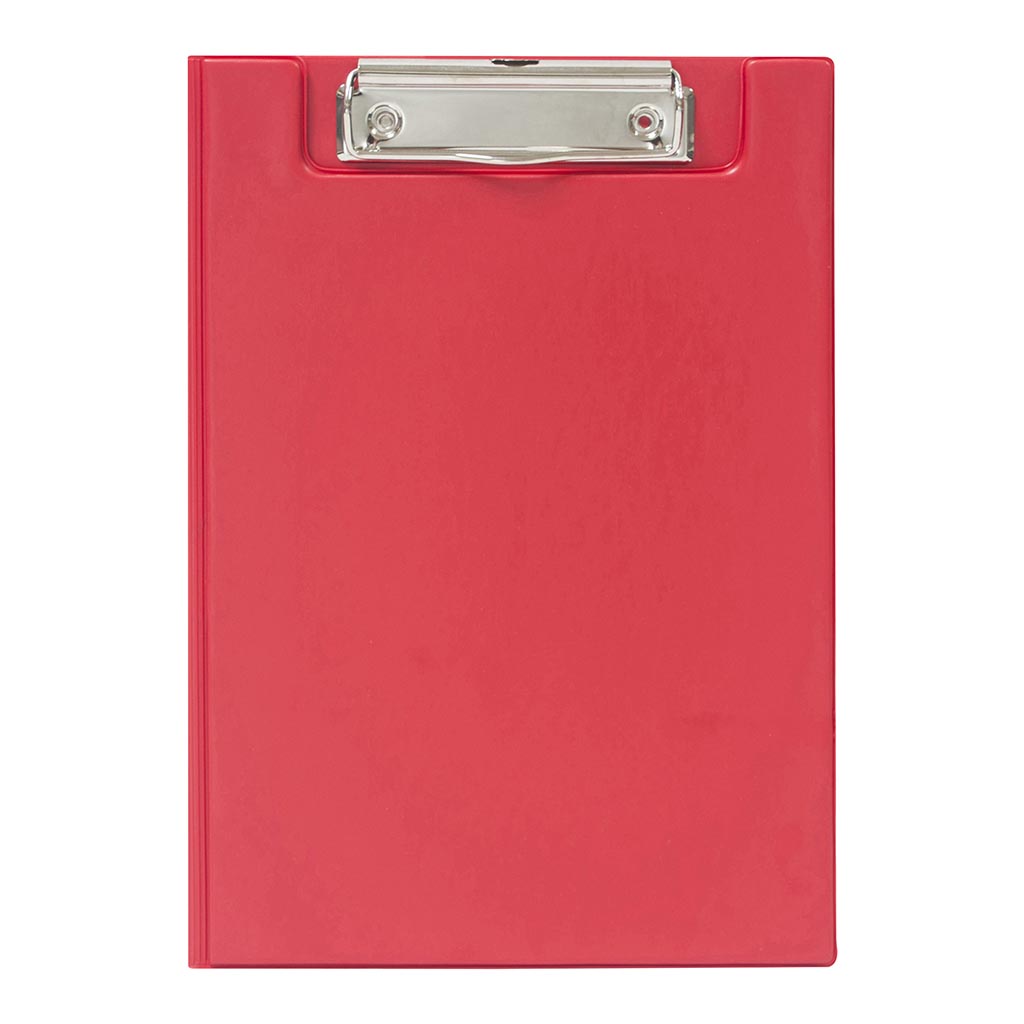 OSC A5 PVC Clipboard with Flap, Red | Clipboards — Discount Office