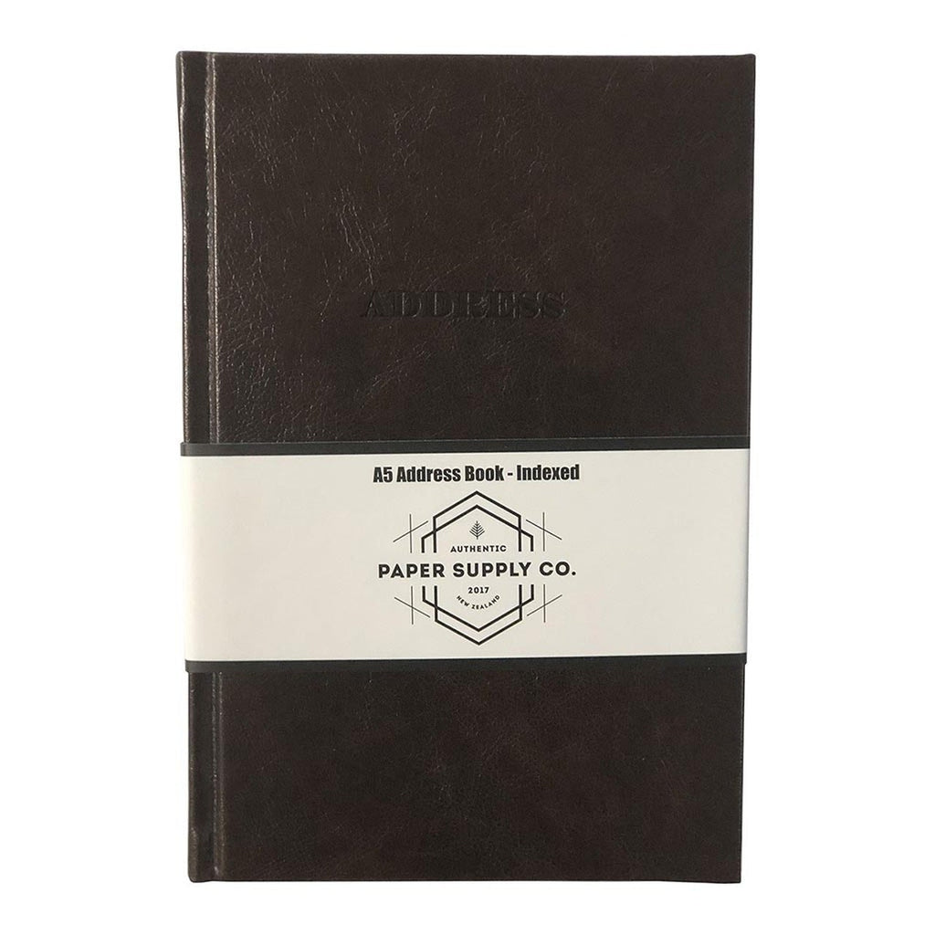 OSC Vintage Address Book A5 Brown | Address & Index Books — Discount Office
