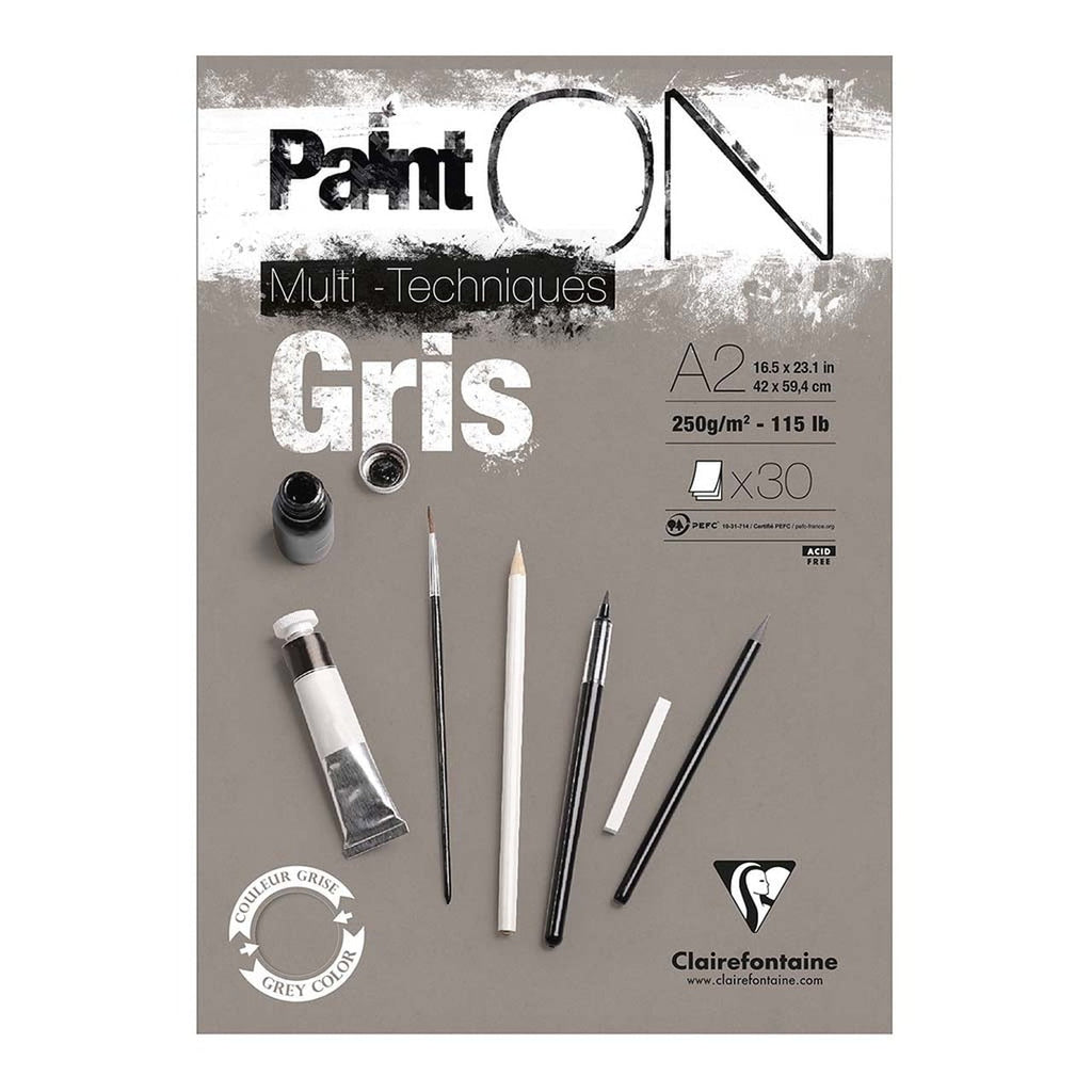 PaintON A2 Pad, Grey, 30 Sheets | Art Pads — Discount Office