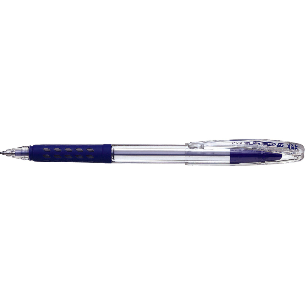 Pentel Hyperb G Ballpoint Pen Stick BK101M 1.0mm Blue (12 Pack ...