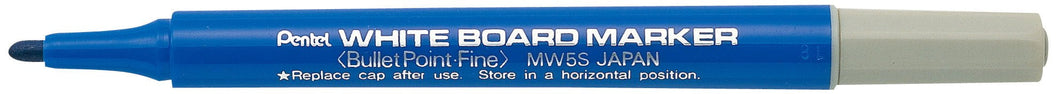 Pentel Whiteboard Marker Small Barrel MW5S 1.3mm Blue x 10's pack ...
