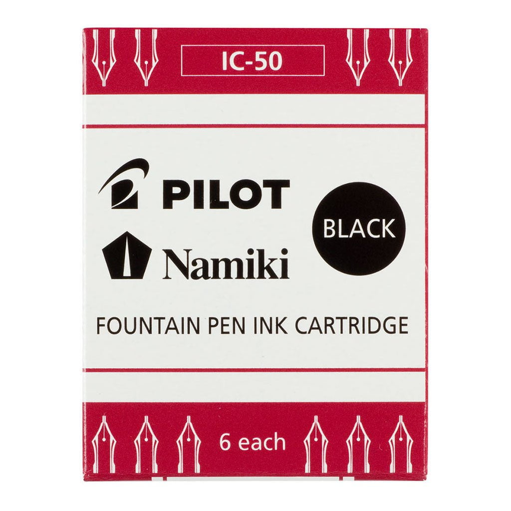Pilot Fountain Pen Ink Cartridge 6's Pack - Black | Fountain Pen Inks ...