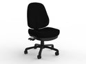 Knight's Plymouth 3 Lever Breathe Fabric Task Chair, Black | Ergonomic ...