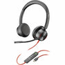Poly Blackwire 8225 Stereo USB-C Headset +USB-C/A Adapter, Stereo, Wir ...