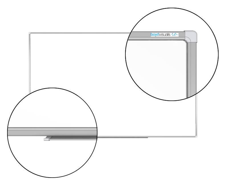 Porcelain Projection Whiteboard 1220 x 1800mm - Magnetic | Boyd ...