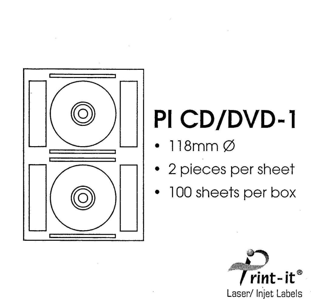 Print-it CD / DVD Labels | CD & DVD Labels — Discount Office
