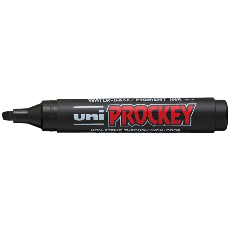 Prockey Permanent Marker Chisel Tip Black | Markers — Discount Office