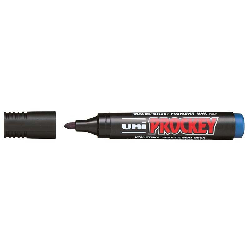 Prockey Permanent Marker 1.2mm Bullet Tip Blue | Markers — Discount Office