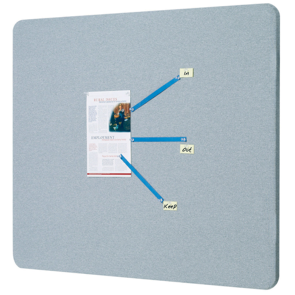Quartet Fabric Board Oval Frame Grey 1200mm x 900mm | Newest Products ...