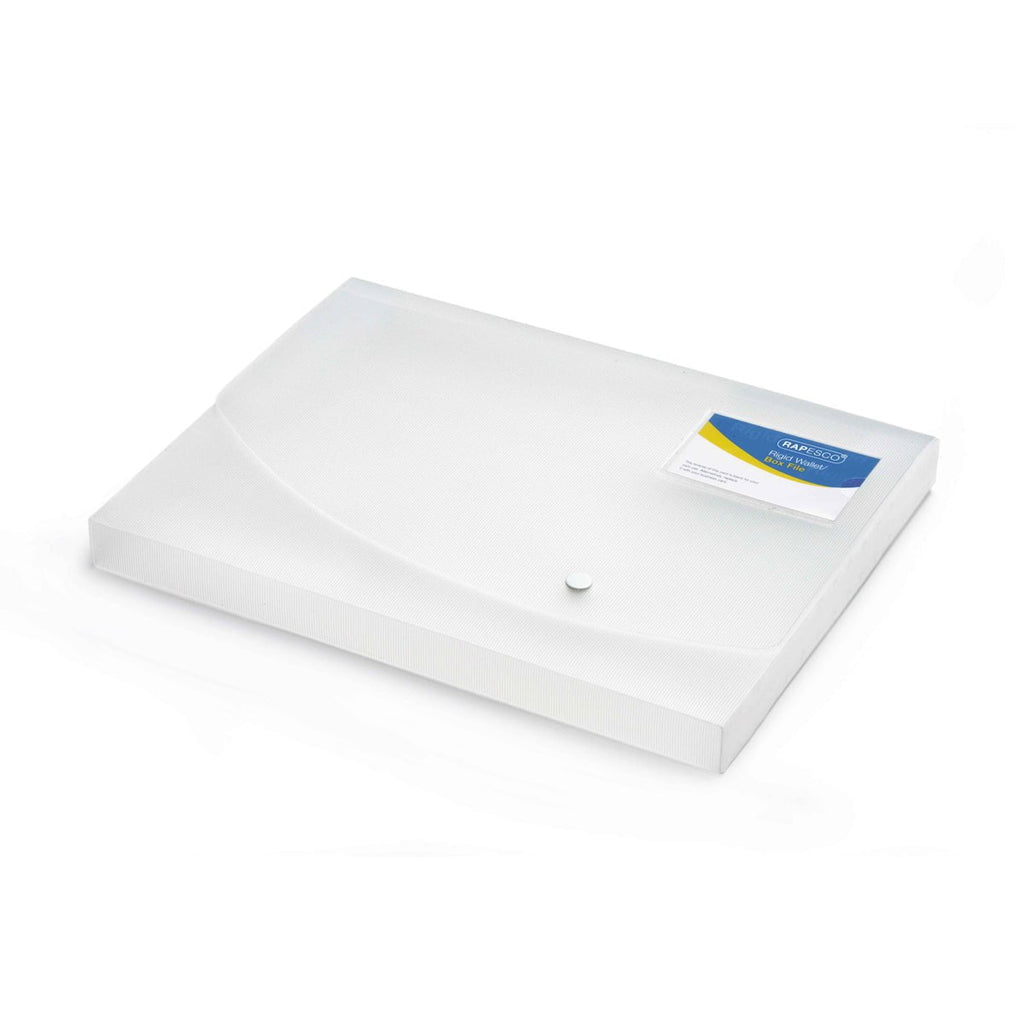 Rapesco Box File A4 25mm Capacity Clear | Box Files — Discount Office