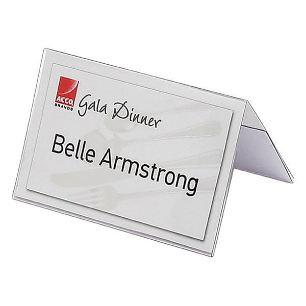 Rexel Name Plate 92mm x 56mm - 50's pack | Business Card Holders ...