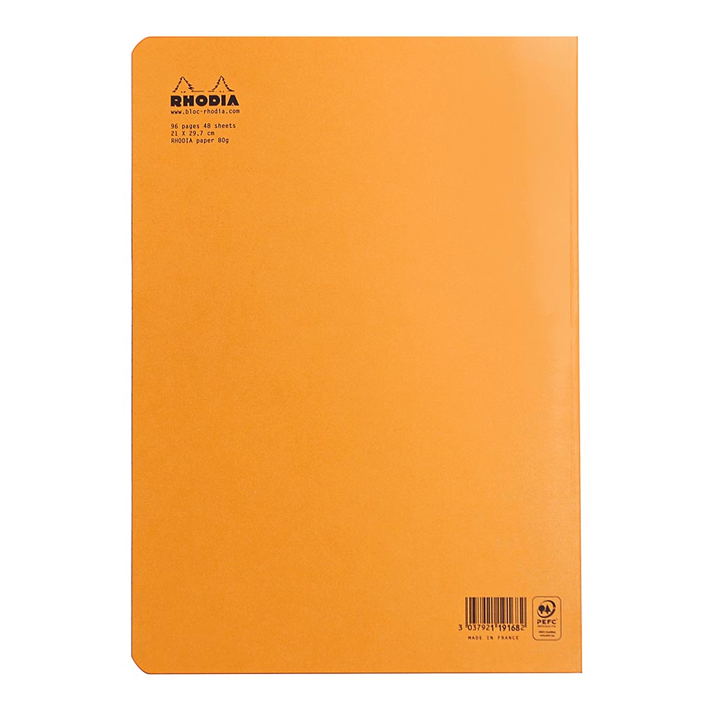 Rhodia Classic Notebook Stapled A4 Lined Orange | Newest Products ...