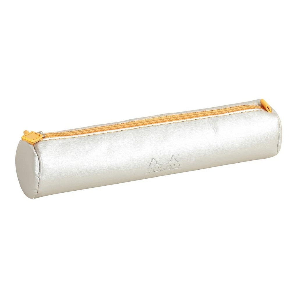 Rhodiarama Pencil Case Round Silver | Newest Products — Discount Office