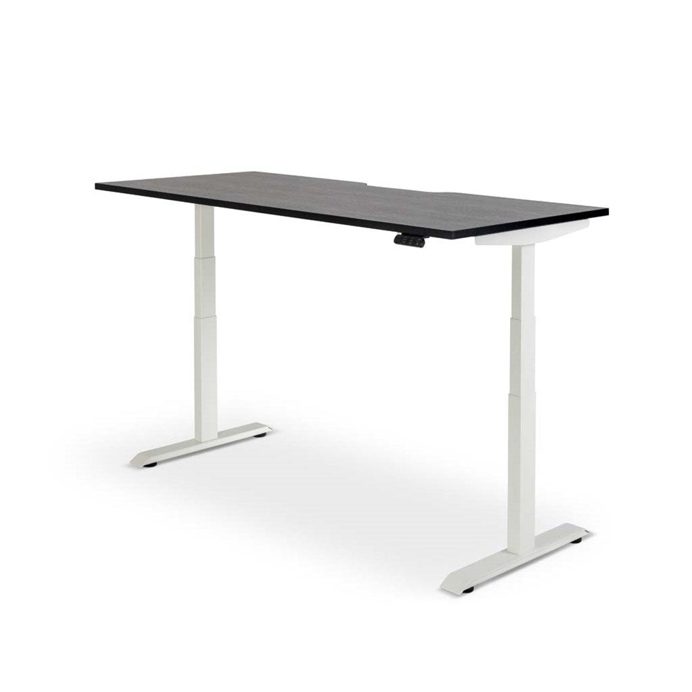 Rise 1800mm x 700mm Electric Height Adjustable Desk – White / Black Wo ...