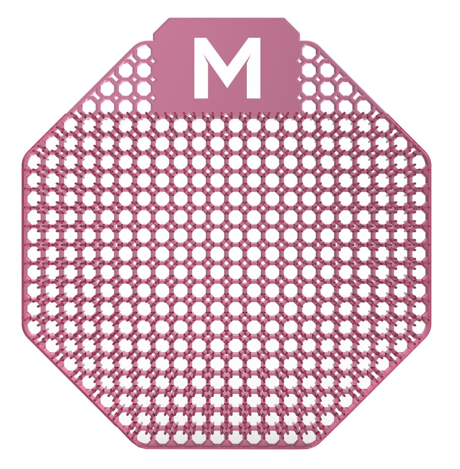 Scented Urinal Screens Mango + Plastic Cover - Pink x 10 Screens per B ...