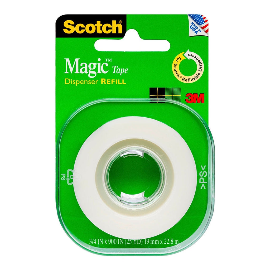 Scotch Magic Tape 205L Refill Roll 19mmx22.8m | Adhesives, Tapes ...