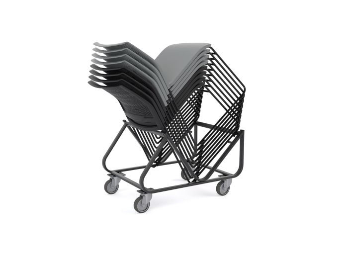 Knight's Stax Stacking Chair Trolley | Knight — Discount Office