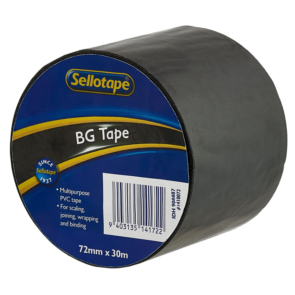 Sellotape 1410 BG Tape Black 72mm x 30m | Adhesives, Tapes & Dispensers ...
