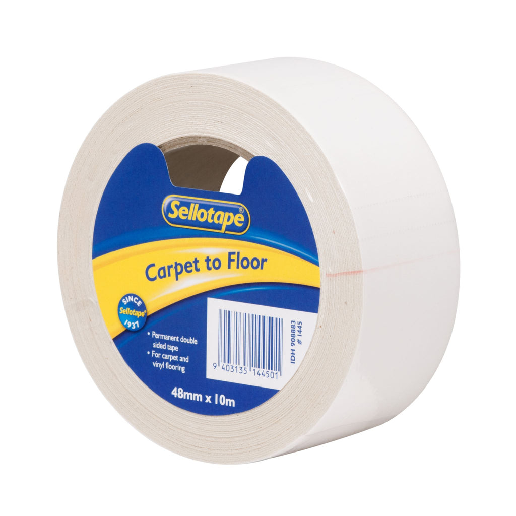 Sellotape 1445 Carpet & Vinyl Floor Tape 48mm x 10mt | Adhesives, Tapes ...