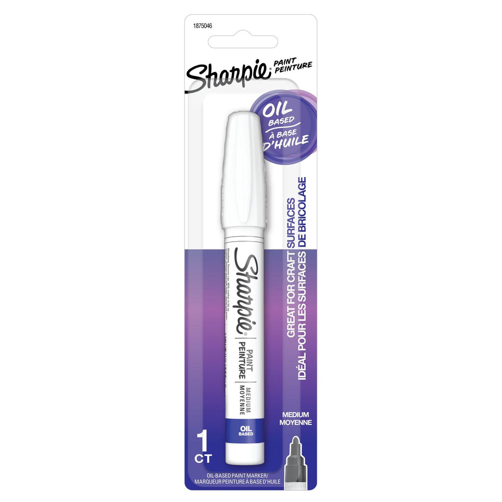 Sharpie Paint Oil-Based Medium Point White Colour Marker Pen | Markers ...