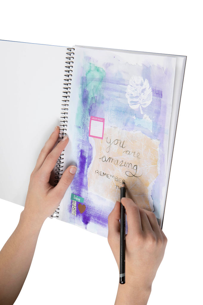 Spirax 120 Pages A4 Polypropylene Visual Art Diary Side Opening | Art ...