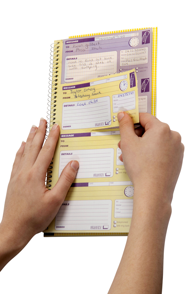 Spirax Telephone Message Book, 160 Duplicate Sets (550) | Newest ...