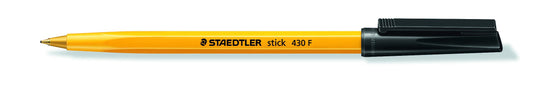 Staedtler 430 Ballpoint Pen Stick Fine Black x 10's pack | Ballpoint ...