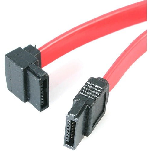 StarTech.com 12in SATA to Left Angle SATA Serial ATA Cable - 30.48 cm ...