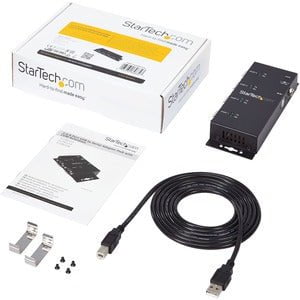 StarTech.com 4-port Serial Hub - 1 Pack - Wall Mountable - USB - PC, M ...
