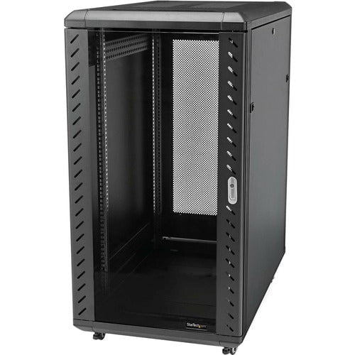 StarTech.com 4-Post 18U Server Rack Cabinet, 19" Data Rack Cabinet for ...