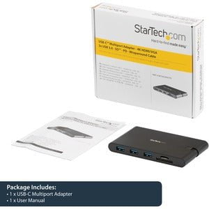 StarTech.com Docking Station - for Notebook - 85 W - USB Type C - 5 x ...