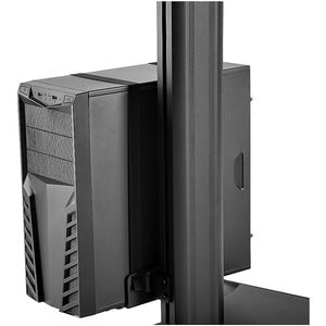 StarTech.com Mobile Standing Workstation with Monitor Mount, CPU/PC Ho ...