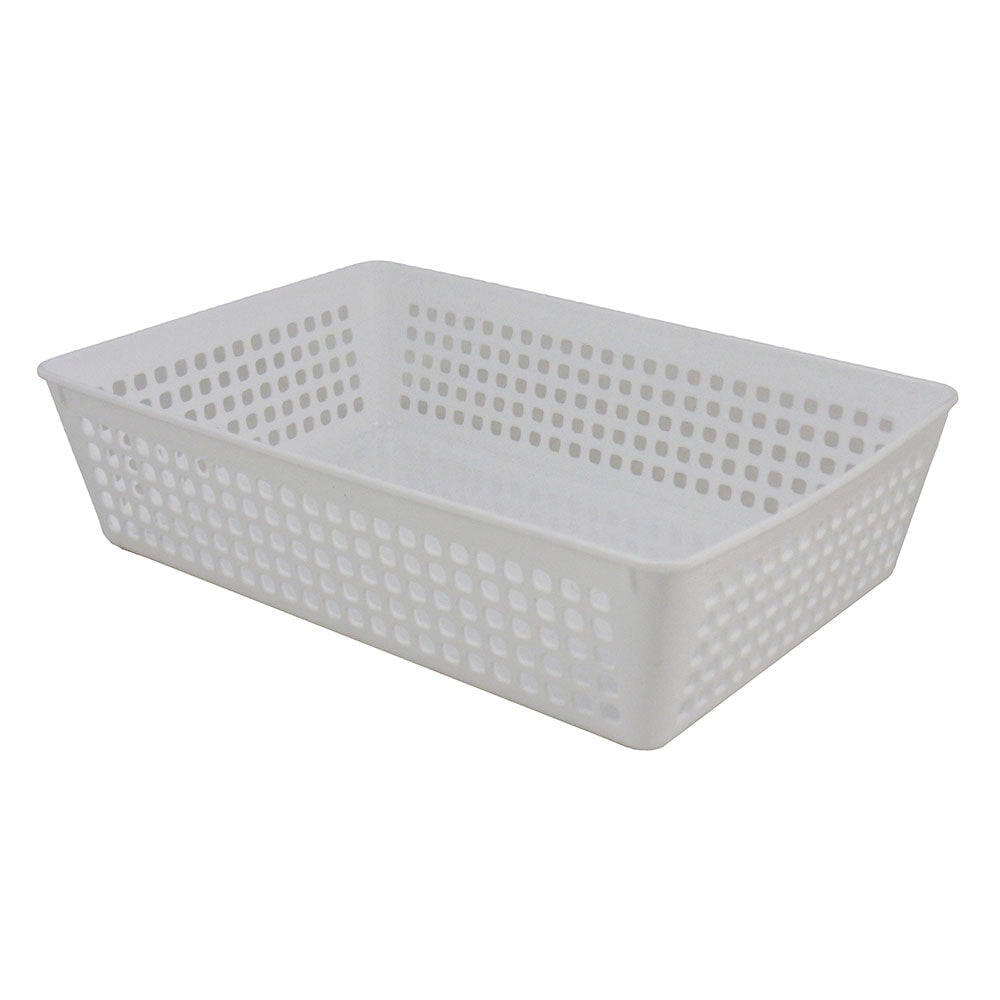 Taurus Medium Basket Tray White | Containers & Storage — Discount Office