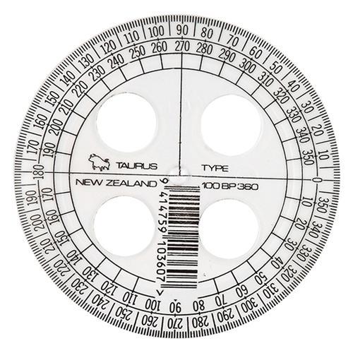 Taurus Protractor - 360 Degrees | Math Kits — Discount Office