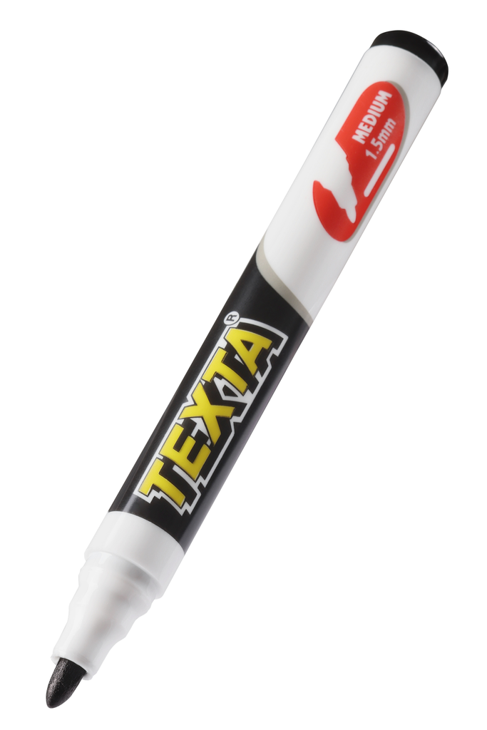 Texta Permanent Marker Bullet Tip Black 12's Pack | Markers — Discount ...