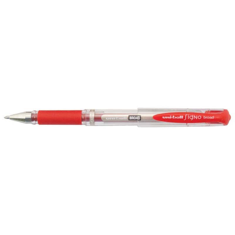 Uni-ball Signo Broad Rollerball Pen, 1.0mm Capped Red UM-153 | Newest ...