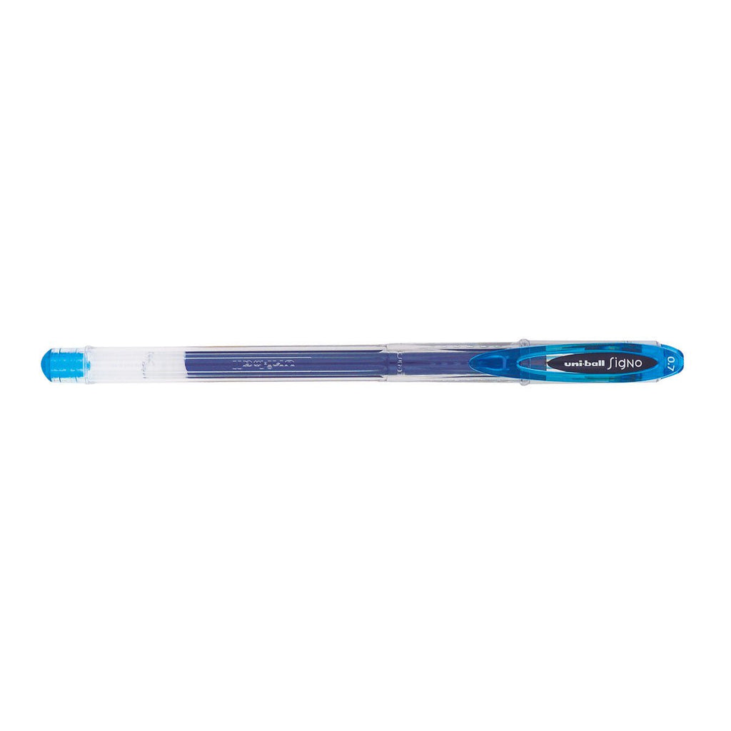 Uni-Ball Signo Gel Pen, Angelic 0.7mm Capped Blue UM-120 | Gel Pens ...