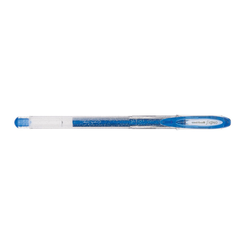 Uni-Ball Signo Gel Pen, Sparkling 0.7mm Capped Blue UM-120 | Gel Pens ...