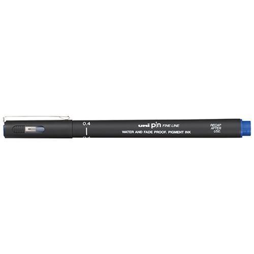 Uni Pin 0.4mm Fineline Pen - Blue | Fibre Tip Pens — Discount Office